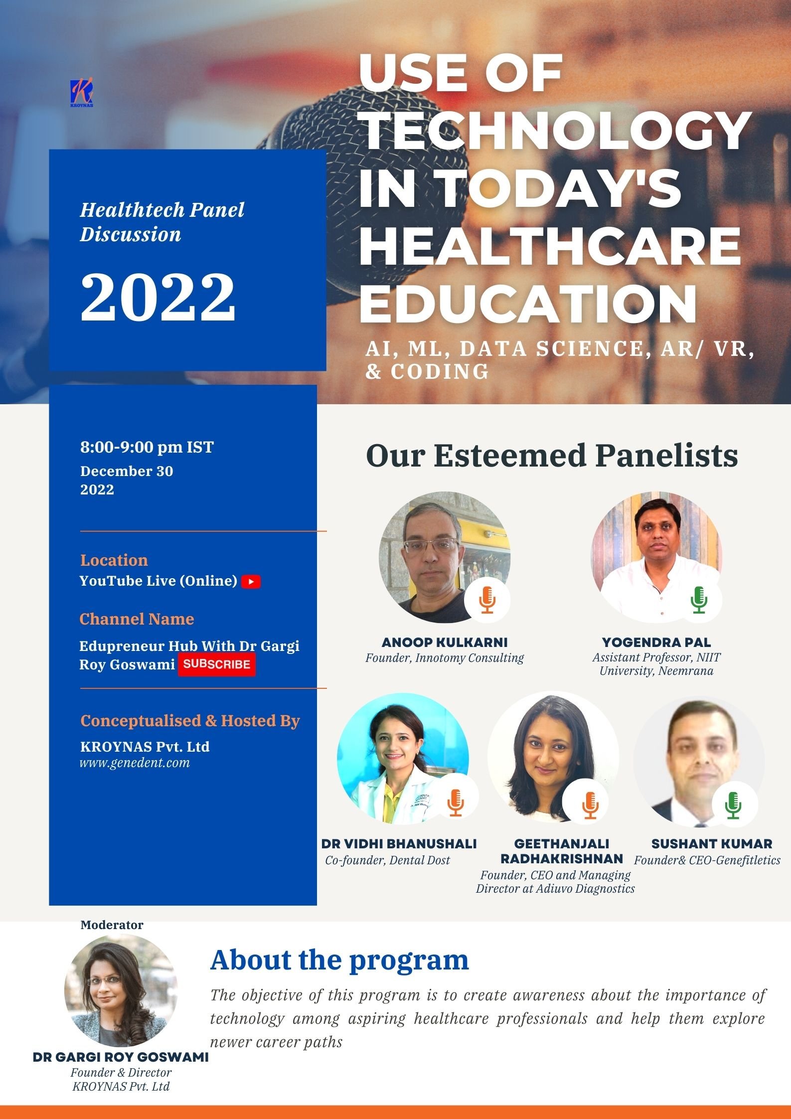 Healthtech Live Panel Discussion - KROYNAS